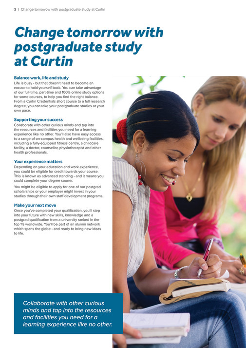 Curtin University - 2022 Science and Engineering PG Guide - Page 4-5
