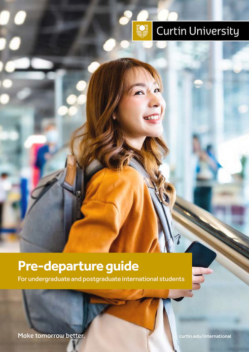 Curtin University - International pre-departure guide - Page 1