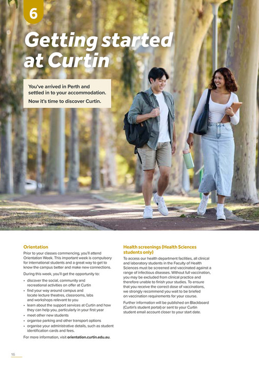 Curtin University - International pre-departure guide - Page 18-19
