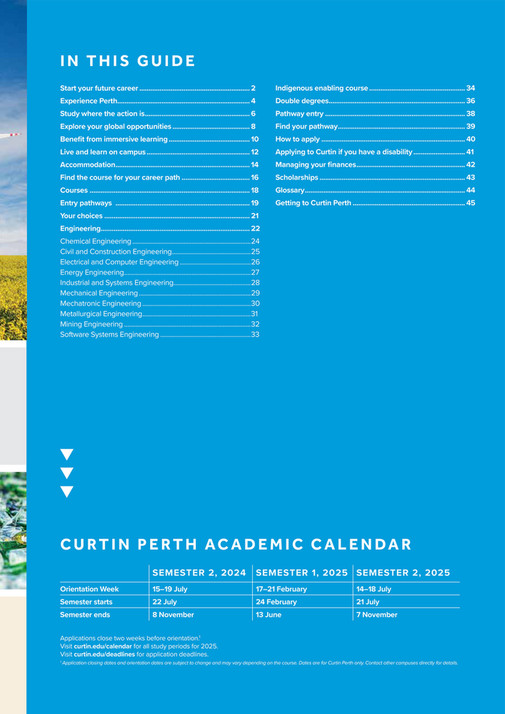Curtin University - Engineering UG Guide 2025 - Page 2-3