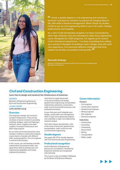 Curtin University - Engineering UG Guide 2025 - Page 26-27