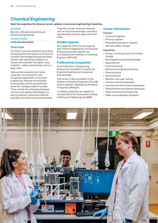 Curtin University - Engineering UG Guide 2025 - Page 26-27