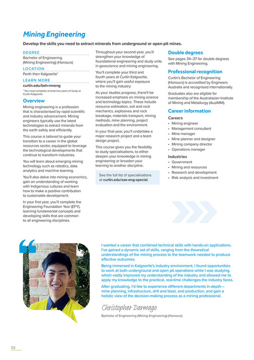 Curtin University - Engineering UG Guide 2026 - Page 34-35