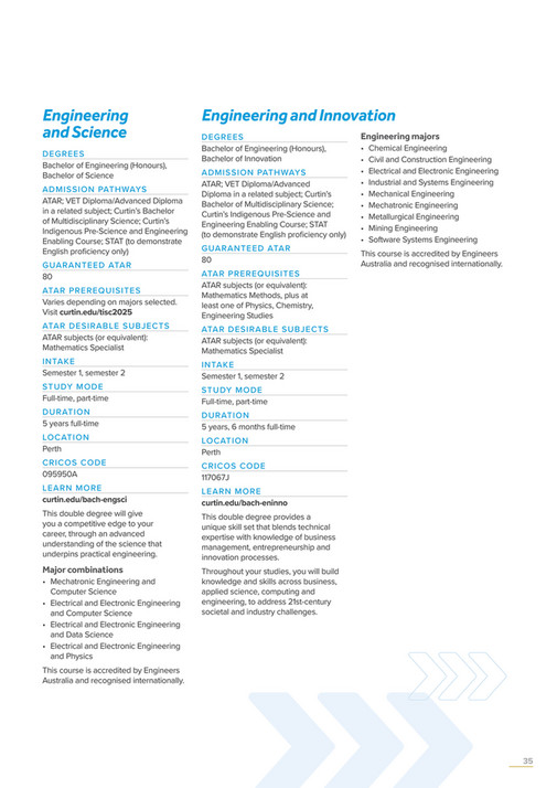 Curtin University - Engineering UG Guide 2026 - Page 36-37