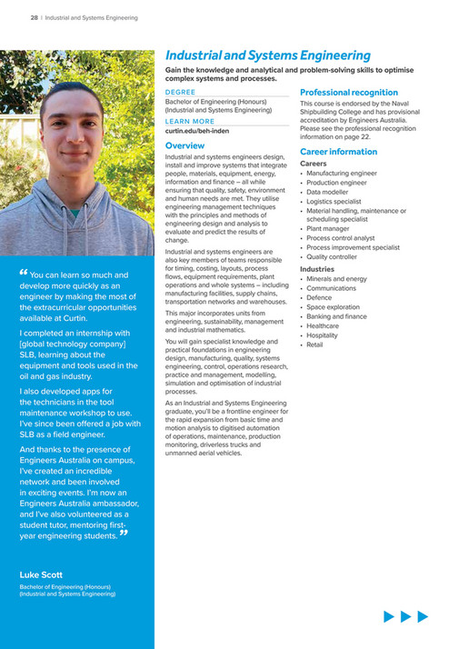 Curtin University - Engineering UG Guide 2025 - Page 30-31