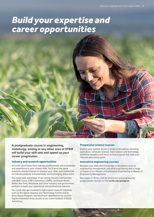 Curtin University - Science and Engineering PG Course Guide - Page 2-3