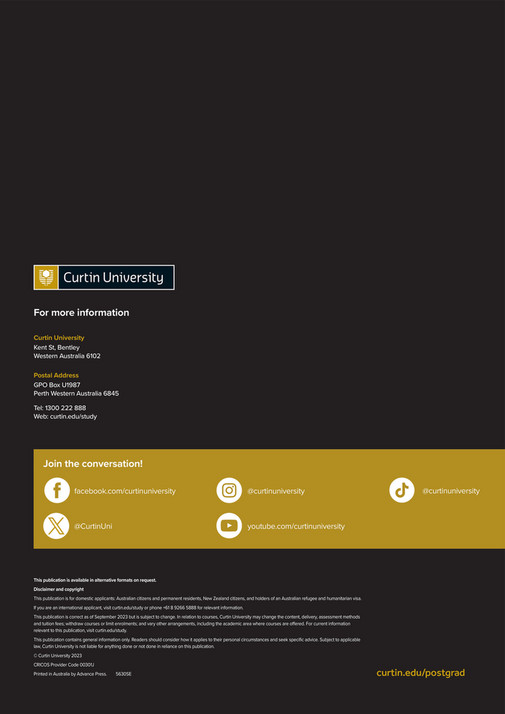 Curtin University - Science and Engineering PG Course Guide - Page 16