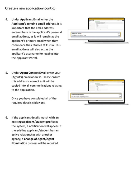 Curtin University - agent-portal-user-guide - Page 6-7