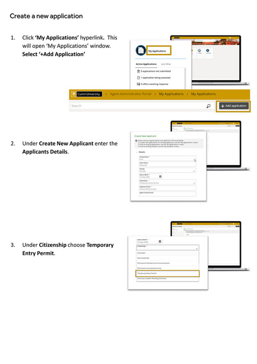 Curtin University - agent-portal-user-guide - Page 4-5