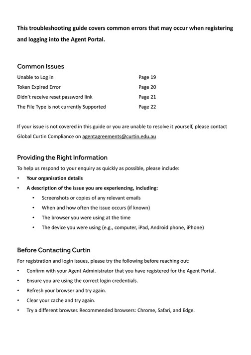 Curtin University - agent-portal-user-guide - Page 18-19