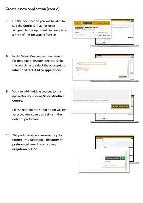 Curtin University - agent-portal-user-guide - Page 6-7