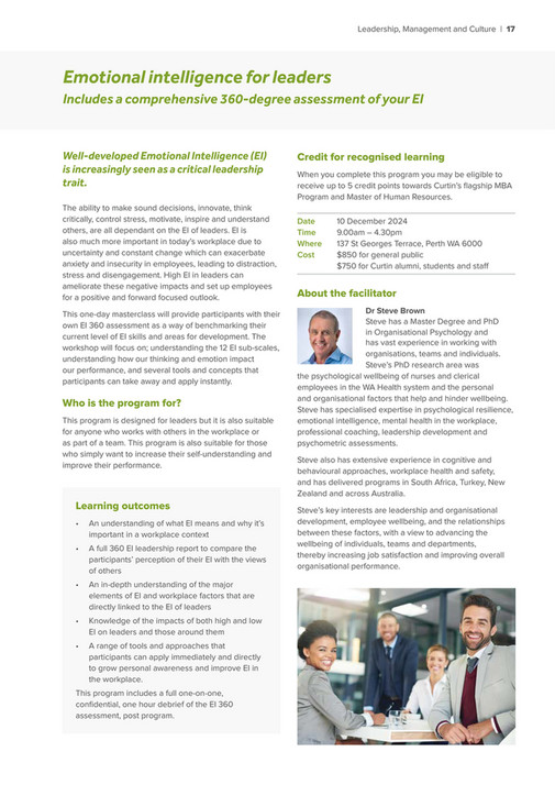 Curtin University - Curtin Executive Education 2024 - Page 18-19
