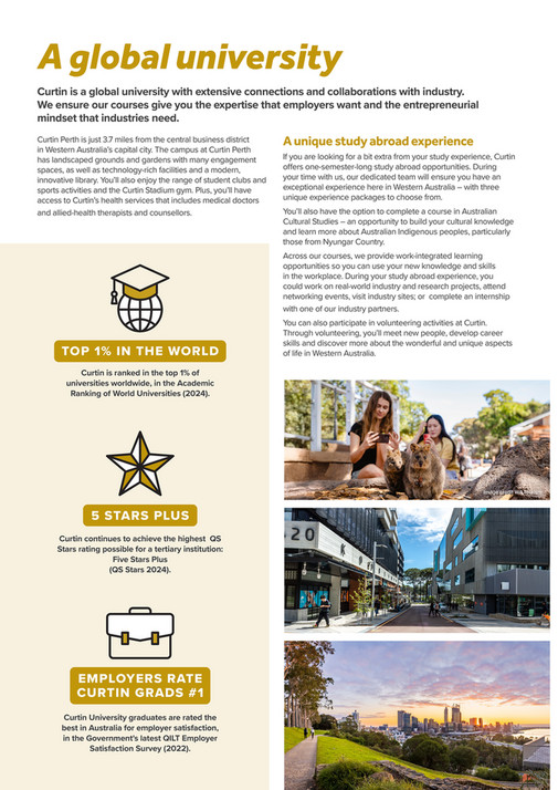Study Abroad at Curtin University - Page 2-3