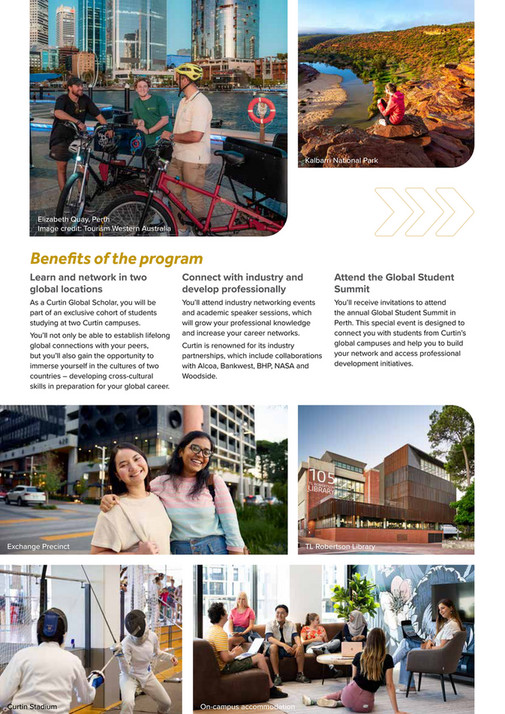 Curtin University - Global Scholars Program Brochure - Page 2-3