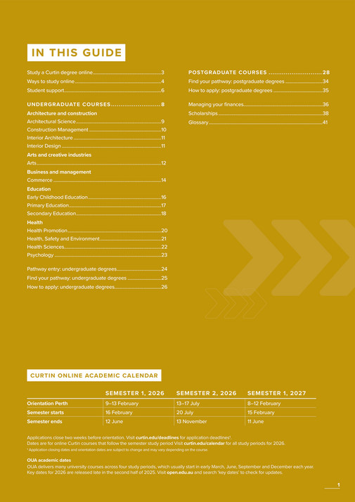Curtin University - Curtin online course guide 2026 from Geraldton Universities Centre - Page 2-3