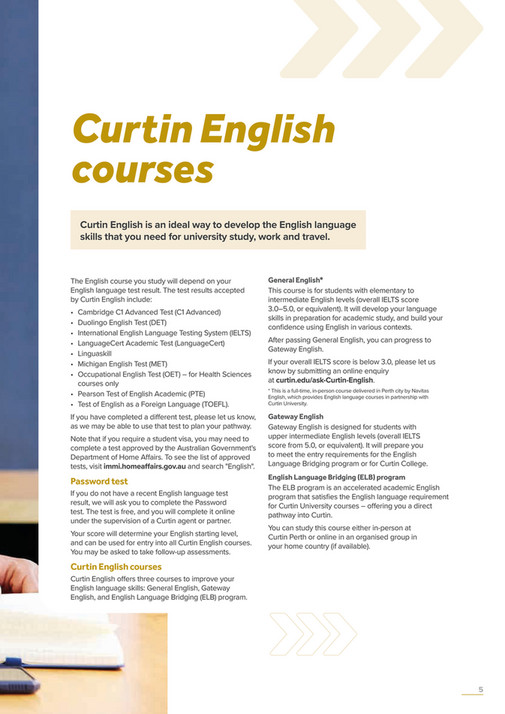 Curtin University - Curtin English Guide - Page 6-7