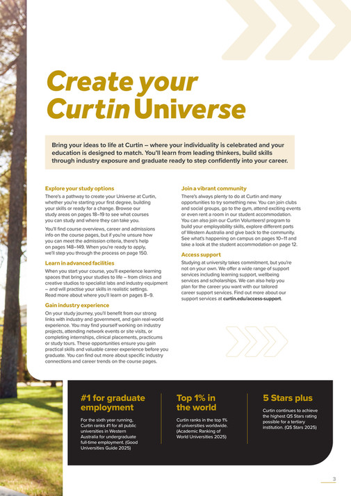 Curtin University - Domestic Undergrad Guide 2027 - Page 1