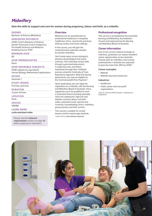Curtin University - Health Sciences Guide UG 2027 - Page 30-31